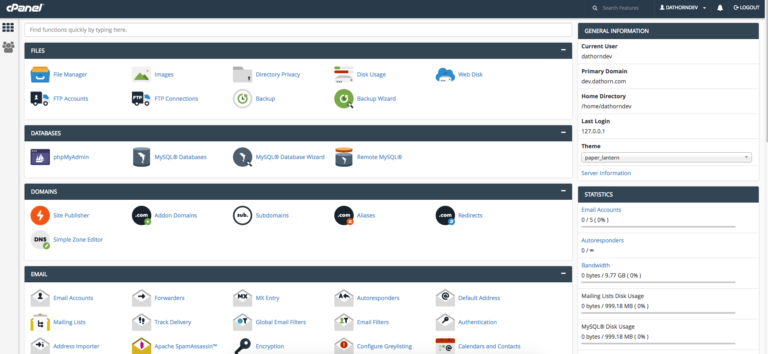 cPanel 58 Paper Lantern | Dathorn Blog